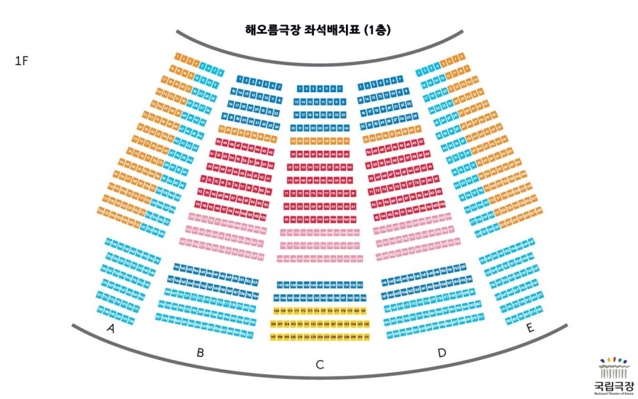 2013 하반기 국립극장 공연별 좌석 배치가 궁금하다 각 극장별 좌석배치도 공유 네이버 블로그