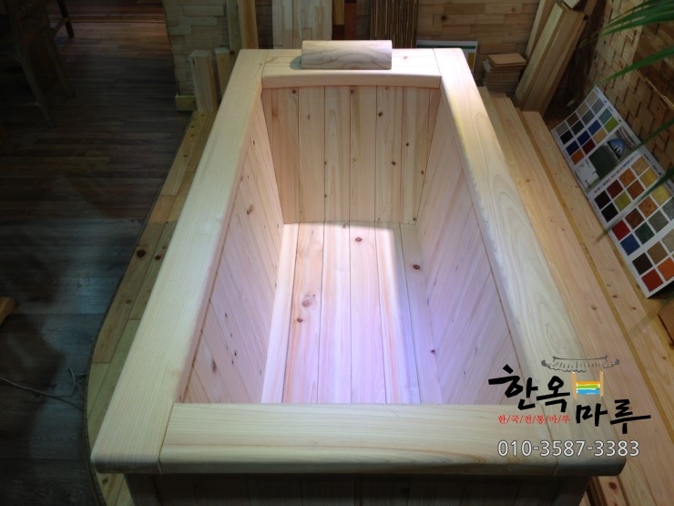 편백나무 욕조 부산 가야현대아파트 욕실에 시공된 히노끼 통원목 욕조 한옥마루 라포레스트 네이버 블로그