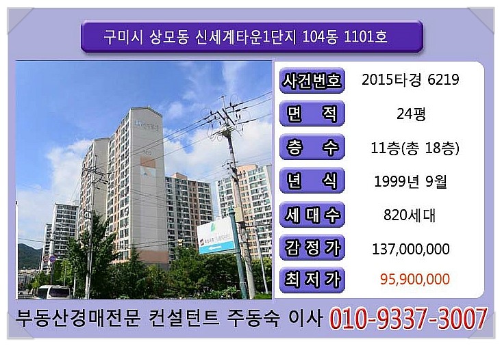 구미아파트경매 상모동 우방 신세계타운아파트24평김천법원경매 네이버 블로그