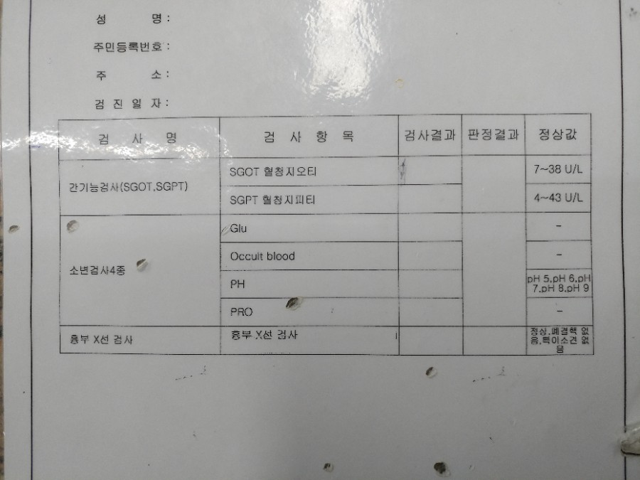 보건증 발급 방법 및 검사항목♩보건소 건강진단서 네이버 블로그