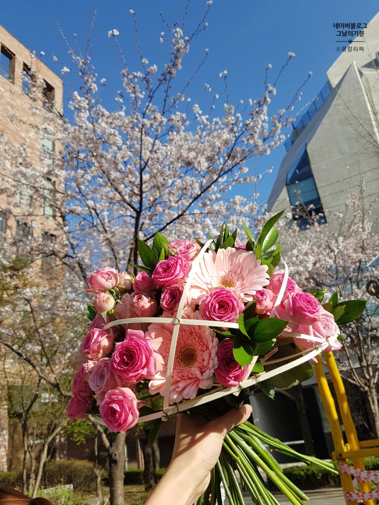 플로리스트 양성과정 27 구조물 원형 꽃다발화훼장식기능사 실기 혜인즈블라썸 국비지원 네이버 블로그