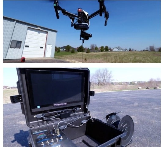 드론 배터리 비행시간 한계를 극복할 대안 연구들 - 유선충전드론 Tethered drone 시스템 : 네이버 블로그